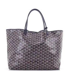 Goyard Saint Louis Tote Coated Canvas Gm - Blue