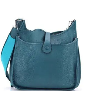 Hermès Evelyne Bag Gen Iii Clemence Gm - Blue