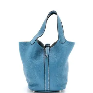 Hermès Picotin Bag Clemence Pm - Blue