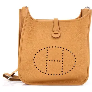 Hermès Evelyne Bag Gen Iii Clemence Pm - Biscuit