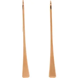 HERMÈS Clou De Forge Drop Earrings 18k Rose Gold