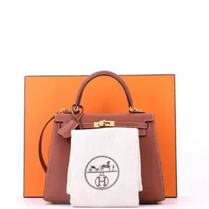 Hermès Kelly Handbag Epsom With Gold Hardware 25 - Brown