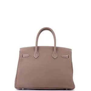 Hermès Birkin Handbag Grey Togo With Palladium Hardware 30 - Etoupe