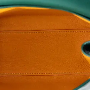 Goyard Structured Saigon Top Handle Bag Coated Canvas With Leather Mini - Green