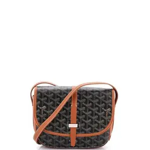 Goyard Belvedere Ii Messenger Bag Coated Canvas Pm - Brown
