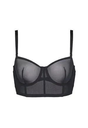 CUUP The Longline Bra Mesh - Black