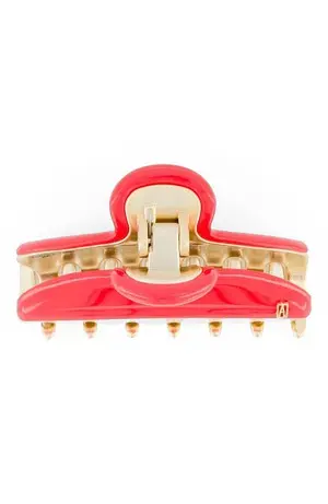 Alexandre De Paris Vendome Hair Claw Clip - Red