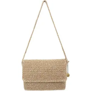 THE SAK Marlow Crochet Flap Shoulder Bag With Embroidered Fish Detail - Bamboo Static