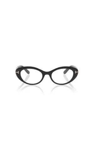TOM FORD Oval Optical Glasses - Black