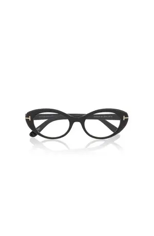 TOM FORD Oval Optical Glasses - Black