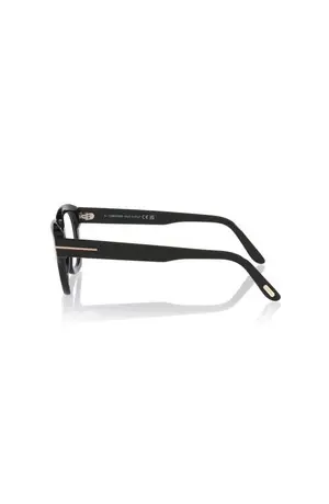 TOM FORD Square Frame Tortoiseshell Eyeglasses - Black