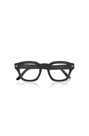 TOM FORD Square Frame Tortoiseshell Eyeglasses - Black