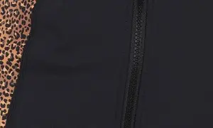 Hurley Soft Spot Zip Front Long Sleeve Rashguard One-piece Swimsuit