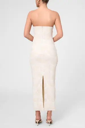 Rachel Rachel Roy Gaia Strapless Embellished Midi Dress
