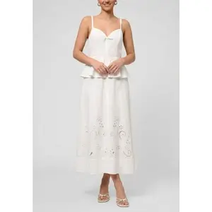 Rachel Rachel Roy Isabelle Peplum Maxi Dress - White