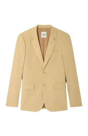 Sandro Classic Linen Suit Jacket - Sand