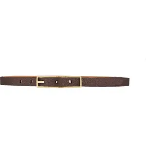 VAINCOURT La Ravissante Slim Metallic Leather Belt