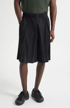 Issey Miyake Pleated Shorts For Men