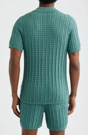 MAVRANS Salt Water Knit Button-up Shirt