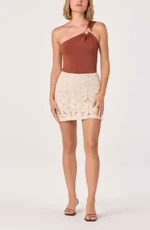 Astr The Label Medina Lace Miniskirt