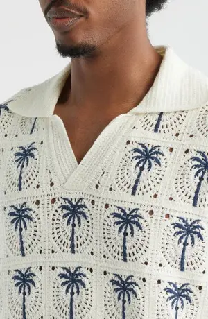 MAVRANS Palm Beach Crochet Polo