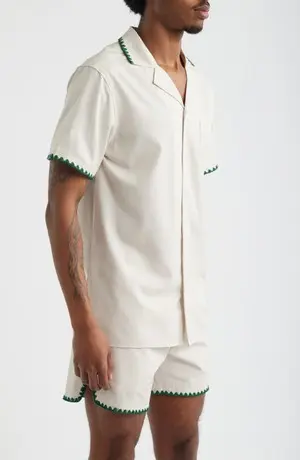 MAVRANS Golf Ball Stitch Weekend Camp Shirt