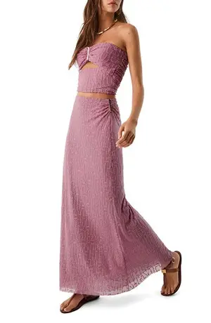 VIX PAULA HERMANNY Anora Cover-up Maxi Skirt - Pink