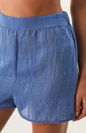 VIX PAULA HERMANNY Yana Crinkled Cover-up Shorts