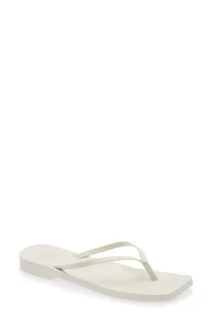 MALVADOS Lola Square Toe Flip Flop - Ash