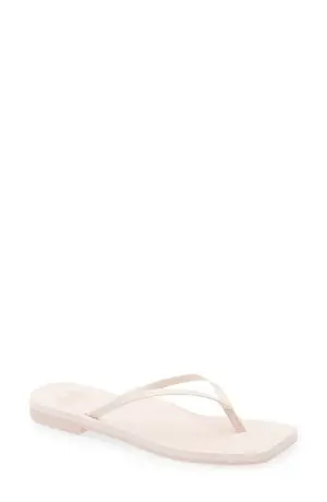 MALVADOS Lola Square Toe Flip Flop - Peonie