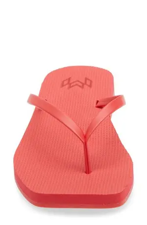 MALVADOS Lola Square Toe Flip Flop - Rouge