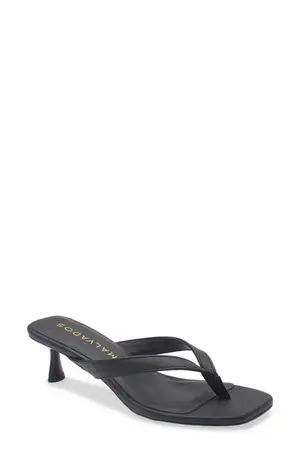 MALVADOS Lbk Kitten Heel Thong Sandal