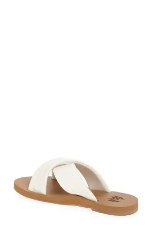 MALVADOS Ellie Criss-cross Slide Sandal - Satin