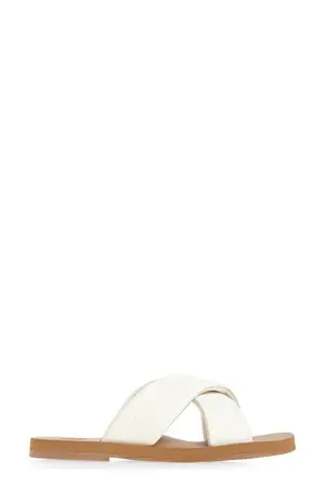 MALVADOS Ellie Criss-cross Slide Sandal - Satin