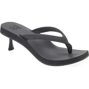 MALVADOS Kourt Kitten Heel Thong Sandal - Noir