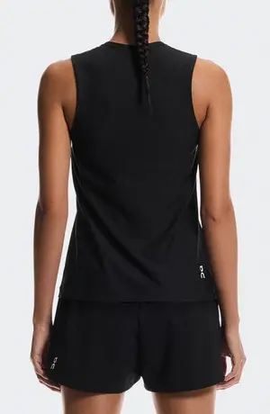 On Court Performance Tennis Tank - Black