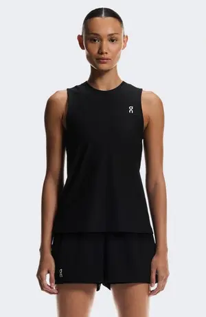 On Court Performance Tennis Tank - Black