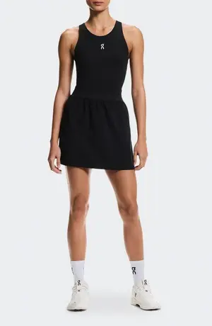 On Performance Dress With Side Slit - Black