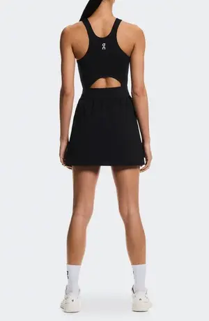 On Performance Dress With Side Slit - Black