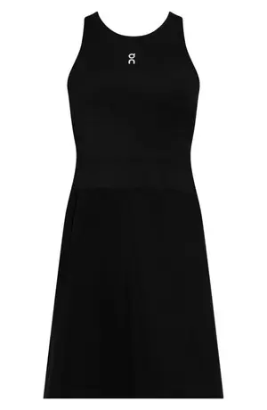 On Performance Dress With Side Slit - Black