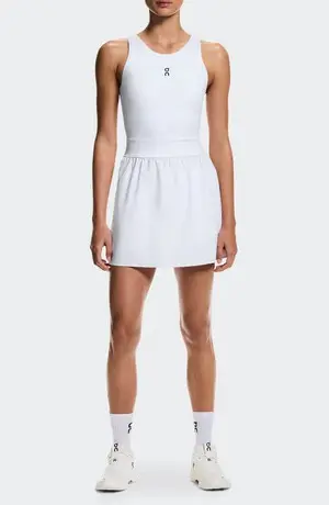 On Performance Dress With Side Slit - White