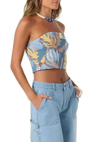 O'Neill Adeline Printed Strapless Tube Top