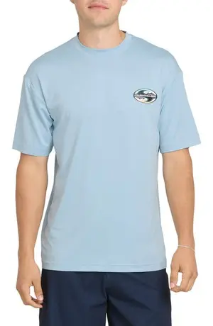 Quiksilver All Day Short Sleeve Rashguard - Skyway