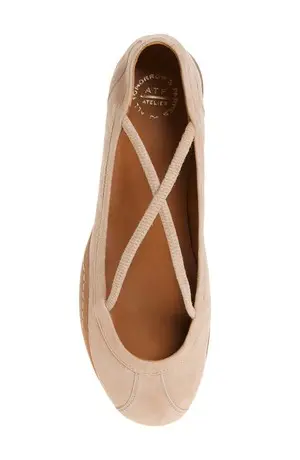 ATP ATELIER Sella Flat Suede Ballet Flats