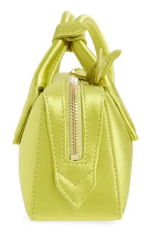 Alaïa Le Teckel Silk Top Handle Clutch - Lime