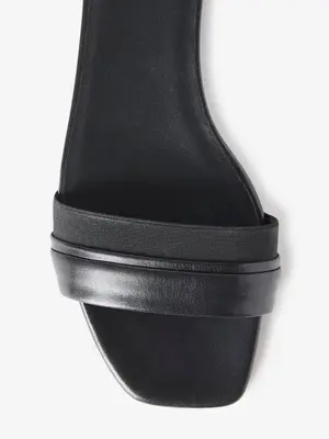 HOUSE OF DAGMAR Nappa Leather Slip-on Flat Sandals