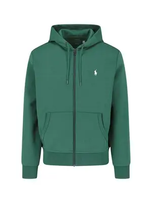 COURREGES C.p. Company Zip Logo Sweatshirt - Green