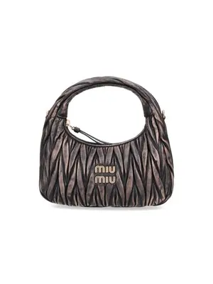 Miu Miu Logo Shoulder Bags