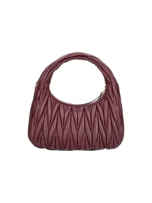 Miu Miu Wander" Matelassé Shoulder Bag - Red