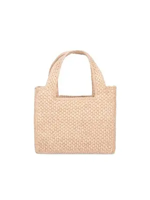 Loewe Raffia Mini Tote Bag - Beige